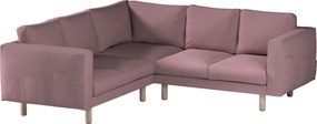 Potah na pohovku IKEA Norsborg rohová 4-místná barva růžová látka pletený vzor