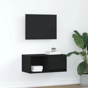 TV skříňka Černý dub 60x31x25,5 cm Dřevěná konstrukce