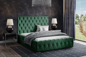 Postel MODEL 06 120x200 zelená - MAGIC VELVET 2225