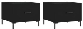 vidaXL Konferenční stolky 2 ks černé 50 x 50 x 40 cm kompozitní dřevo