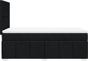 Box spring postel s matrací černá 90x190 cm textil 3291518