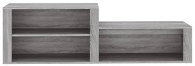 Botník šedý sonoma 150 x 35 x 45 cm kompozitní dřevo - Default Title