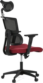 Kancelářská židle KA-B1025 BOR, houpací mechanismus, červená síťovina (63 x 68) cm