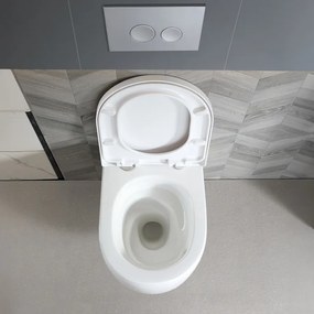BPS-koupelny Podomítkový modul Geberit DuoFix s WC mísou LE-WH-TR-02 + ovládací tlačítko Delta 30 chrom