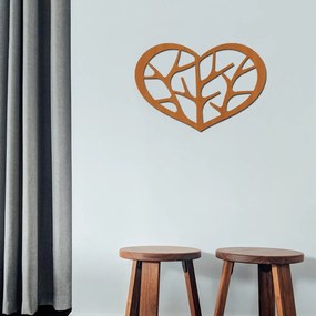 dřevo života Dřevěné srdce - STROM Barevný vzor: Třešeň, Rozměry (cm): 80x54