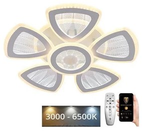 NEDES LED Stmívatelný přisazený lustr LED/145W/230V 3000-6500K + dálkové ovládání ND3997