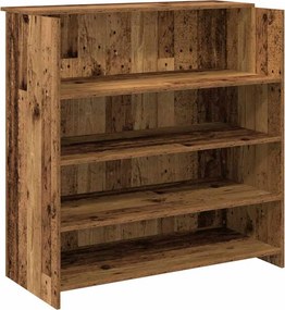 Recepční stůl starého dřeva 100x50x103,5 cm kompozitní dřevo 3324167