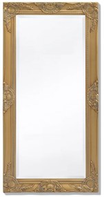 Nástěnné zrcadlo barokní styl 100 x 50 cm zlaté 243680
