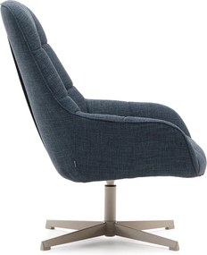 Otočné křeslo šedomodré Jaspe – Kave Home