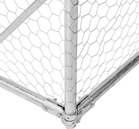 Venkovní psí kotec s výběhem 3x3x1,9 m pozinkovaná ocel 3329240