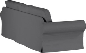 Potah na pohovku IKEA  Ektorp 3-místná, rozkládací STARÝ MODEL PIXBO barva šedá látka pletený vzor