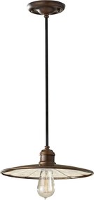 Retro lustr Elstead Urban Renewal 1xE27 Bronz