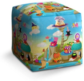 Sablio Taburet Cube Pohádkový svět: 40x40x40 cm