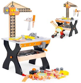 Dřevěná dílna pro děti, stolek na nářadí ECOTOYS
