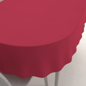 Biante Teflonový oválný ubrus - Paris TF-123 Vínově červený 50x100 cm