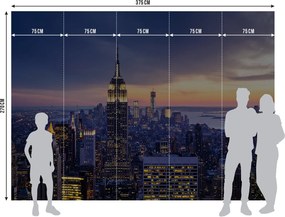 Fototapeta na míru Manhattan Při Západu Slunce | Vliesová fototapeta na zed' | DFTNXXL2413