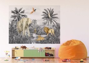 Dětská vliesová fototapeta na zed' Džungle | 252 x 182 cm | DFTDXL1997