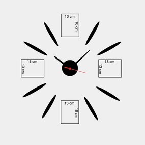 Wallexpert Dekorativní nástěnné hodiny SCS06, Vícebarevná