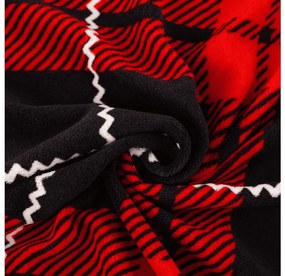 Prostěradlo mikroplyš ALBURY 90x200 cm červené