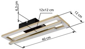 Globo 672843G - LED Stropní svítidlo HIGHWAY LED/24W/230V