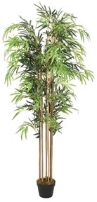 vidaXL Umělý bambus 730 listů 120 cm zelený