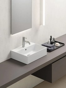 GSI KUBE X keramické umyvadlo 50 x 37 cm s přepadem Extra Glaze bílá 9447111
