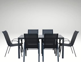 Vikio Venkovní zahradní set 140x80 pro 6 osob DK304 antracit