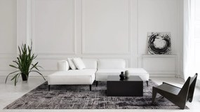 Tribeca Design Kusový koberec Zoom Abstract Black Rozměry: 160x230 cm