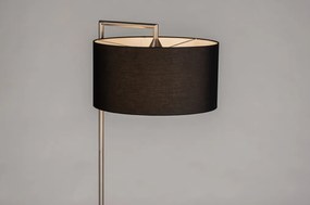Stojací designová lampa Pallas Black Steel