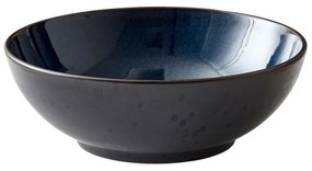 Černá/modrá mísa z kameniny ø 30 cm Gastro Dark Blue/Black – Bitz