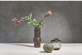 Villa Collection Kameninová váza Rost 12x30cm Dark brown