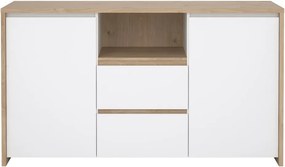 FALCO Komoda Nerea 318 jackson hickory/bílý lesk