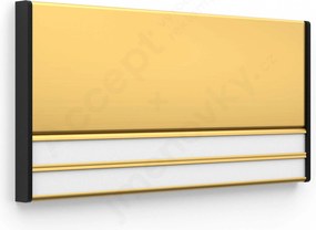 ACCEPT Dveřní tabulka ACS 187 x 93 mm - zlatá tabulka