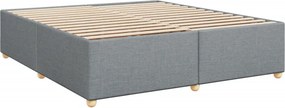 Box spring postel s matrací světle šedá 180 x 200 cm textil 3286752