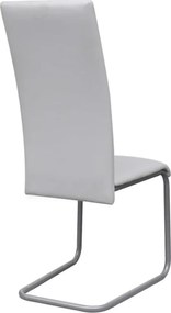 vidaXL Konzolové jídelní židle 6 ks bílé umělá kůže [272419]