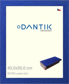 DANTIK rámeček 40x50 | RETRO modrá (Plexi Čiré)