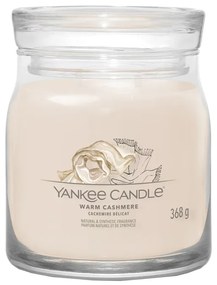 Yankee Candle vonná svíčka Signature ve skle střední Warm Cashmere, 368g