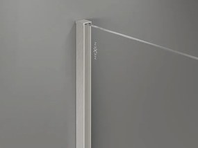 Mexen, Mexen Kioto-X sprchová stěna 90 x 200 cm, průhledná 10 mm, broušený nikl - 800-090-101-97-00-X