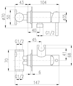 Slezák - RAV Bidetová baterie podomítková SEINA - , Černá mat