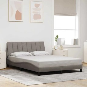 Rám postele bez matrace Hanko taupe 140 x 200 cm textil 3310395