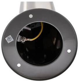 LED Stmívatelná venkovní lampa LIVIA 1xE27/6W/230V 100 cm IP44 stříbrná