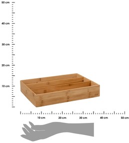 Dřevěný kuchyňský organizér Bamb2, 38x28cm