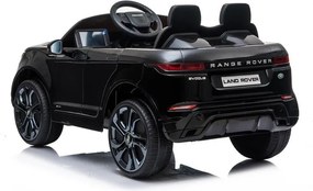 LEAN CARS Elektrické autíčko Range Rover Evoque černé lakované