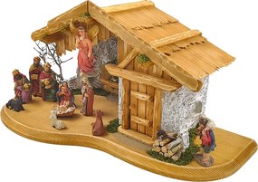 AMADEA Dřevěný betlém s figurkami 50 cm