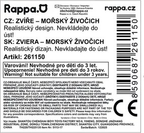 RAPPA Gumová ryba manta 13 cm / Vodní hračka