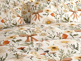 Krepové povlečení FLORAL RIBBON POLY barevné Rozměr povlečení: 70 x 90 cm | 140 x 220 cm