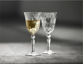 Křišťálové skleničky v sadě 4 ks na víno 210 ml Melodia – Lyngby Glas