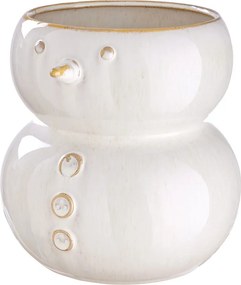 SNOWMAN Váza 20 cm - bílá