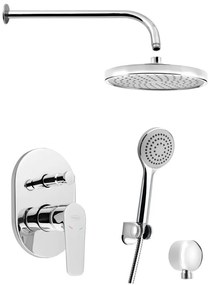 Aqualine Aqualine, LOTTA podomítkový sprchový set s pákovou baterií, 2 výstupy, chrom, LT743