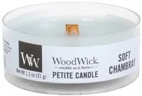 WoodWick Svíčka Petite Soft Chambray, 31 g